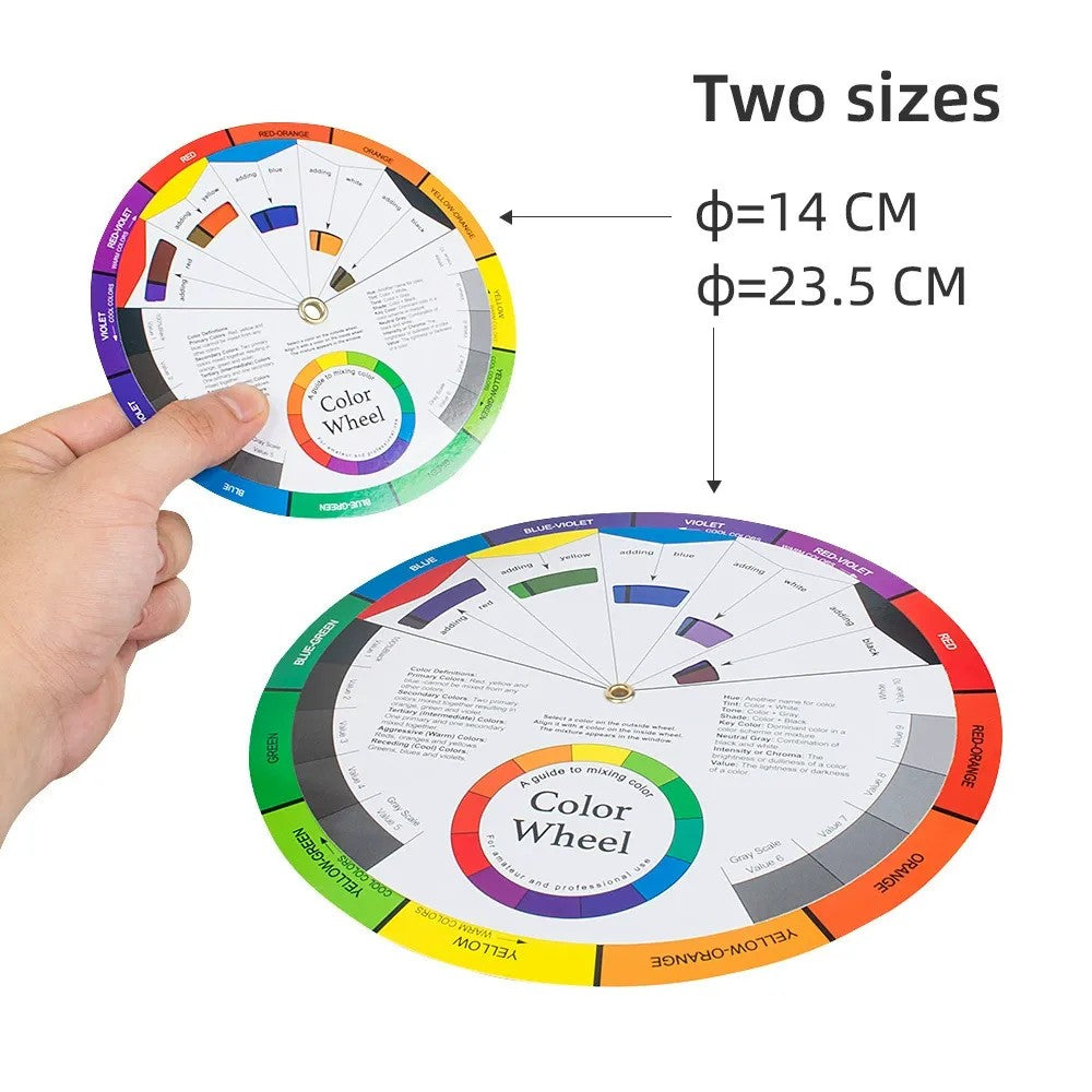 Professional Color Wheel Card – Essential Color Mixing & Matching Guid ...