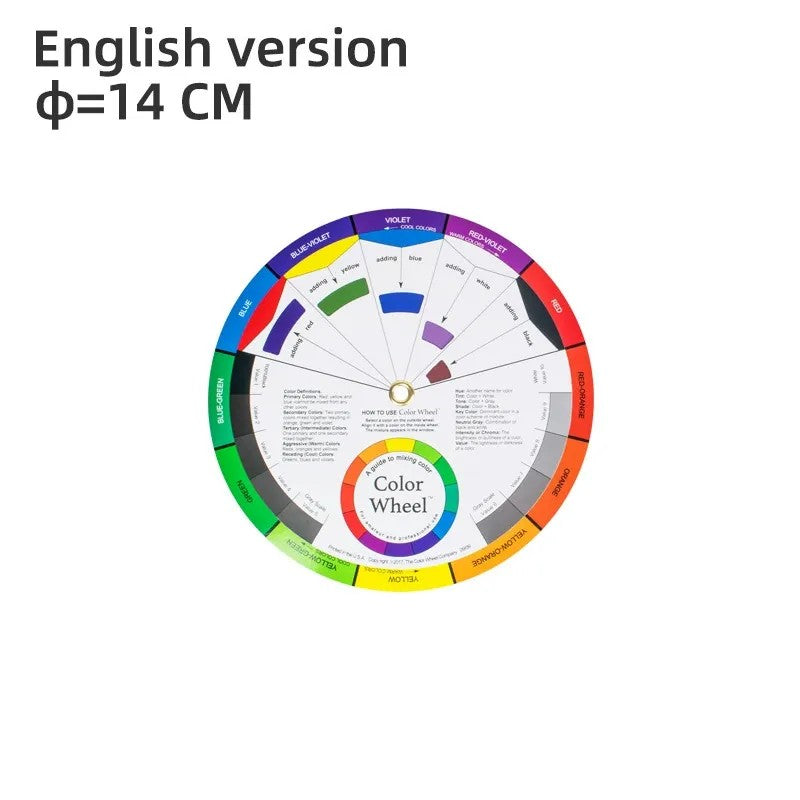Professional Color Wheel Card – Essential Color Mixing & Matching Guid ...